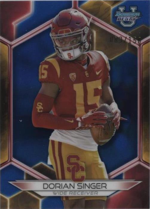 2023 Bowman's Best University - Dorian Singer #18 Blue Refractor /150 ...