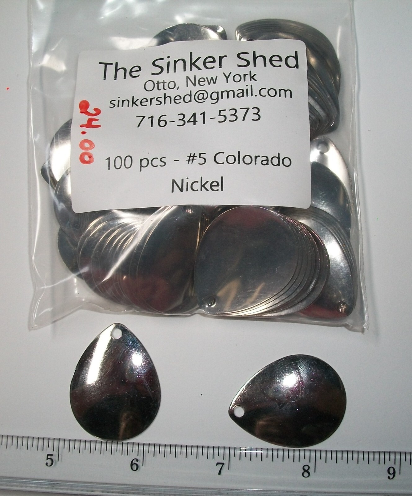 pack of 100 - size #5 Colorado spinner blades - Nickel | eBay