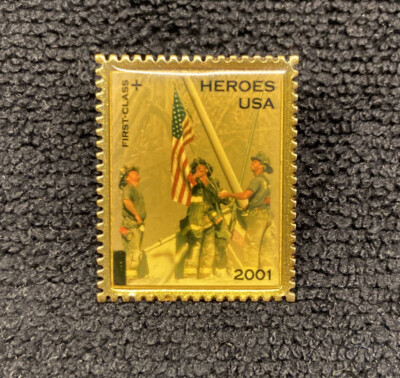 9 11 Heroes USA 2001 USPS First Class Stamp Lapel Hat Pin First ...