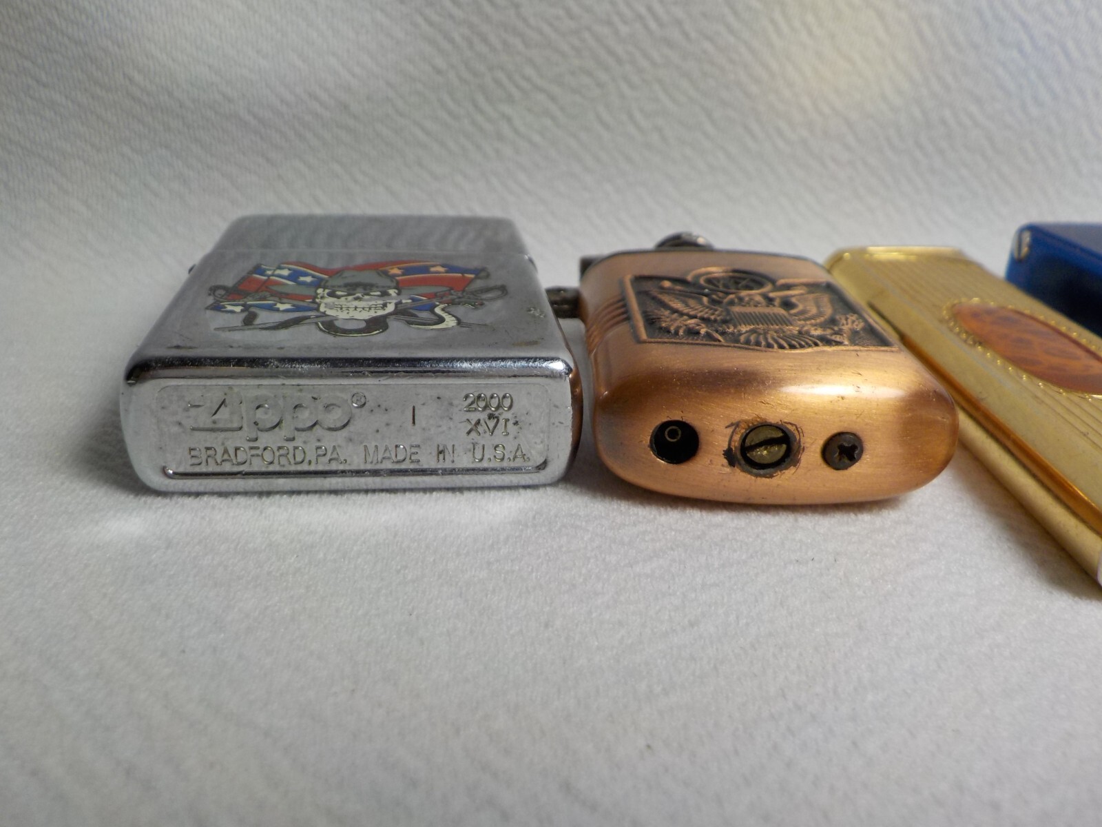 VINTAGE LOT OF 7 LIGHTERS ZIPPO STAR LITE PENGUIN KINGSTAR FLAMEX ...