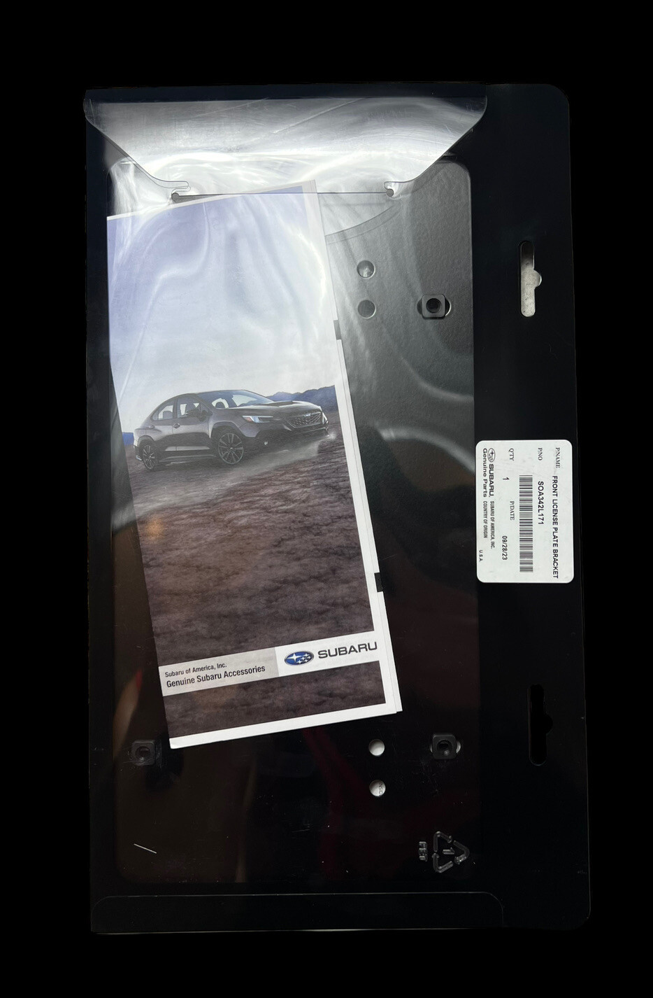 Genuine OEM Subaru Front Universal License Plate Bracket SOA342L120 for ...