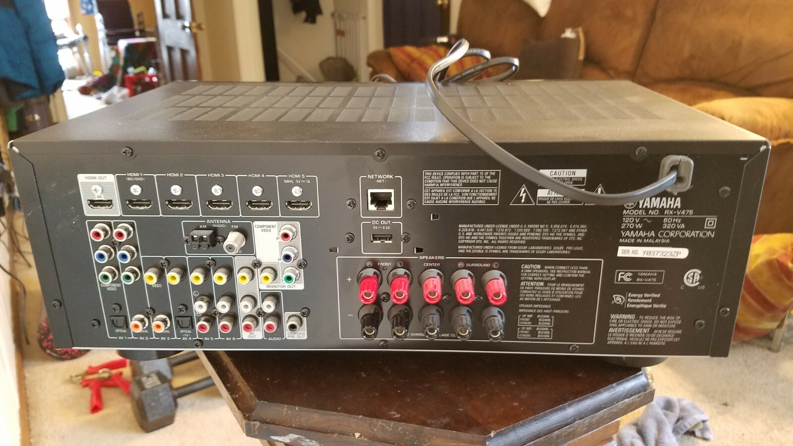 Yamaha Natural Sound AV Receiver RX-V475 | eBay