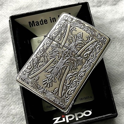 Zippo Lighter 20 Cross Arabesque Nickel Ibushi Finish Cool | eBay