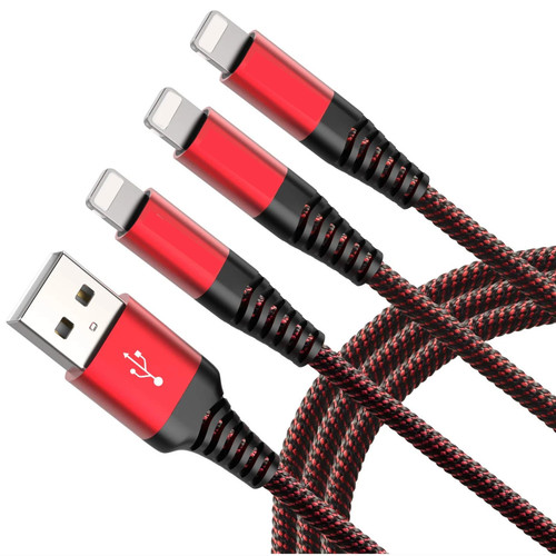 Heavy Duty Braided Long USB Fast Charger Cable Lead For iPhone 14 13 12 ...