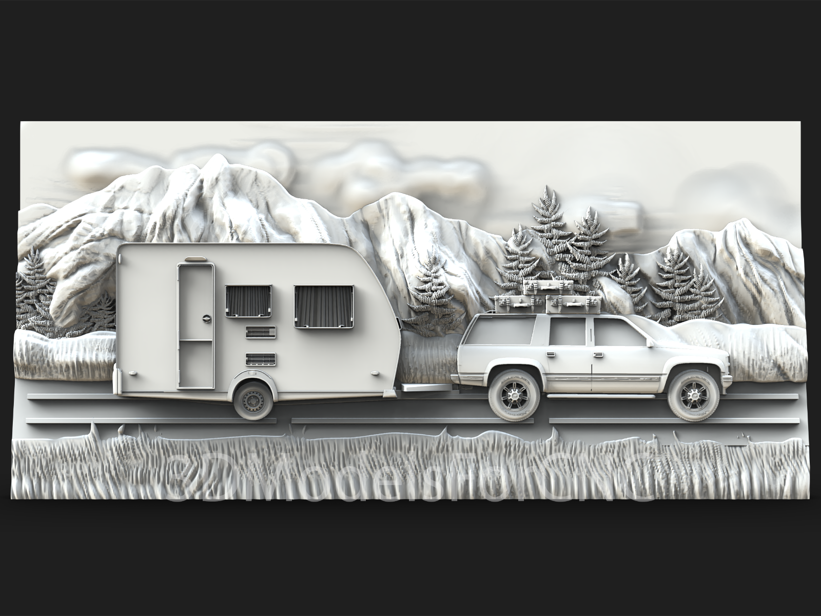 3D Model STL File for CNC Router Laser & 3D Printer Camper Traveler | eBay