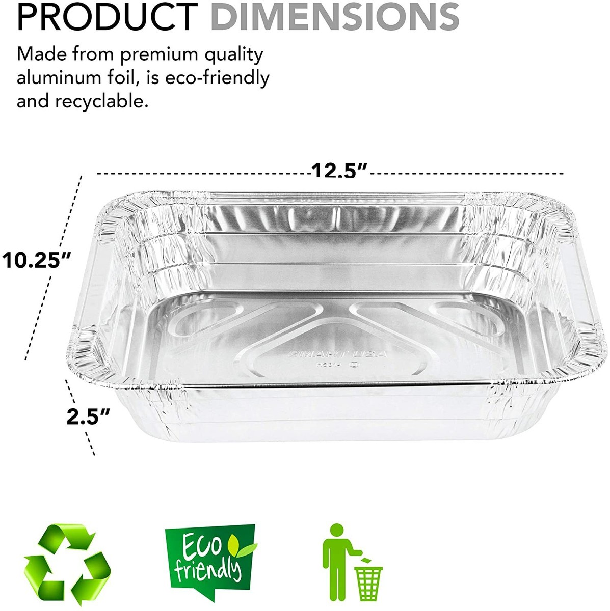 Disposable Aluminum Pan Dimensions