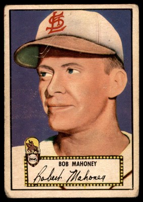 1952 Topps #58 Bob Mahoney RC (major surface wear & corner crease) | eBay