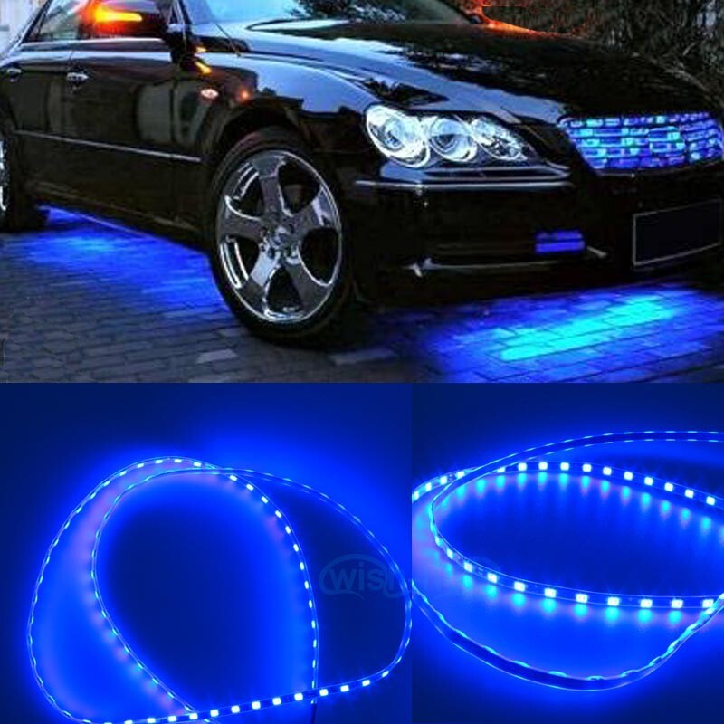10000K Blue Car Body Glow Kit Neon LED Lighting Undercar Underbody ...