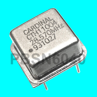 (8) 28.570 MHz Miniature "Half-Can" 5 VDC 10M QRP Oscillators ** USA ...