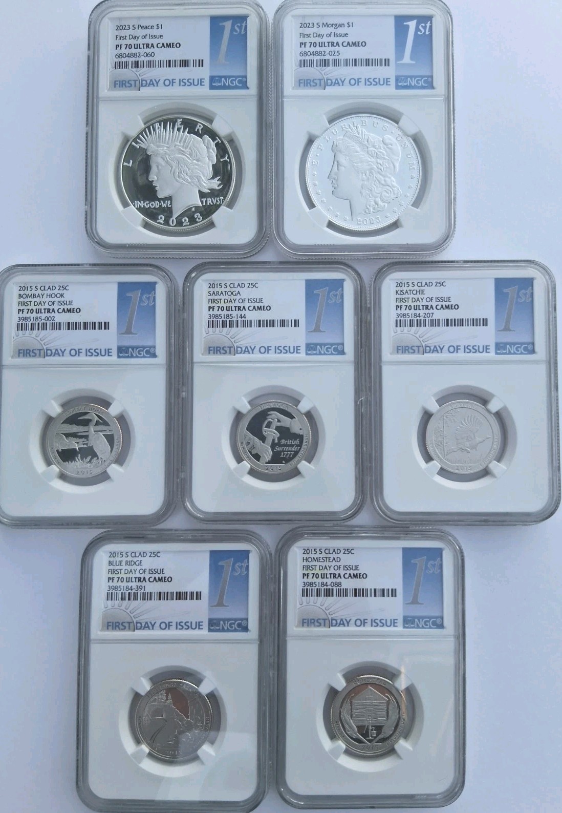 US Coin Collection 2023 Ultra Cameo Silver/Clad, First Day, NS70