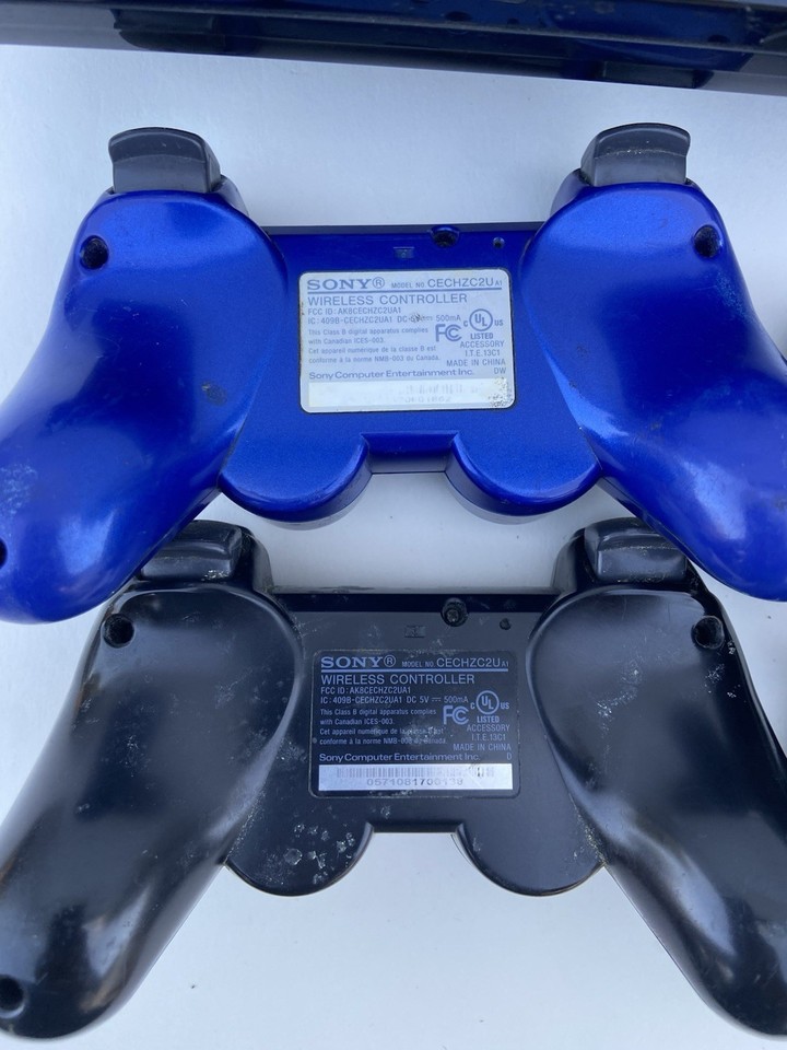 Sony PS3 Fat CECHP01 160GB Console Bundle Untested As-Is + 4 ...