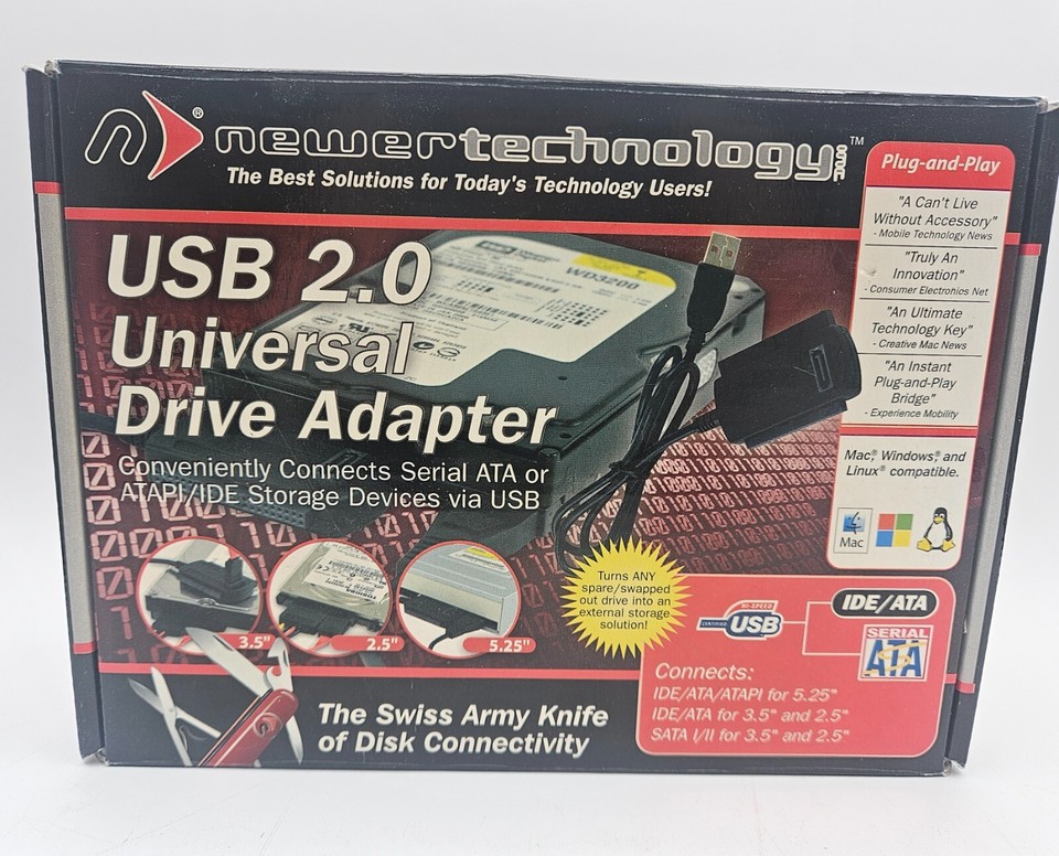 Newertechnology USB 2.0 Universal Drive Adapter IDE ATAPI SATA Drive ...