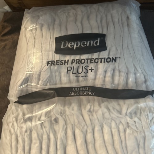 44 Depend Womens Large Fresh Protection Plus + Underwear Tan New Sealed ...