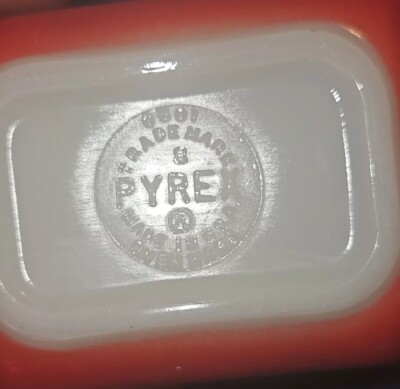 Vintage Pyrex Glass Dish Primary Red #0501 No Lid | eBay