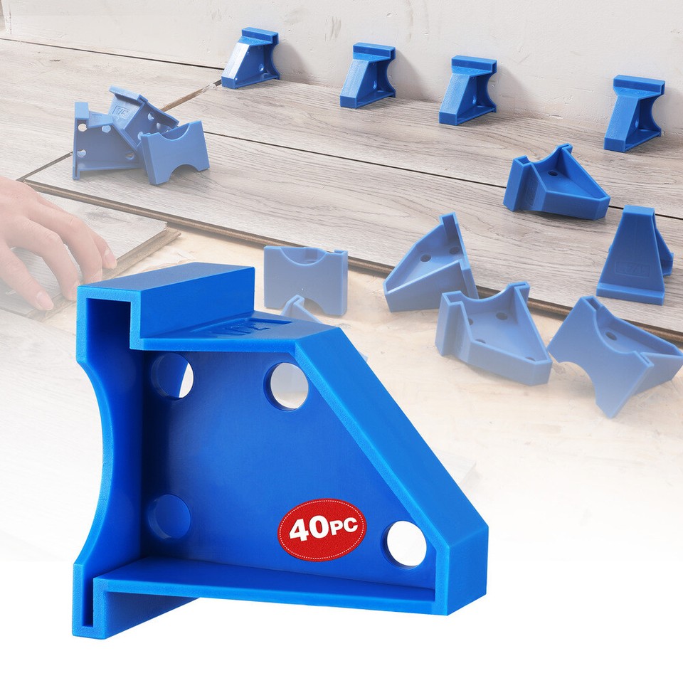 WORKPRO 40-Pack Floor Spacers 2 in 1 Laminate Flooring Spacers Wood ...