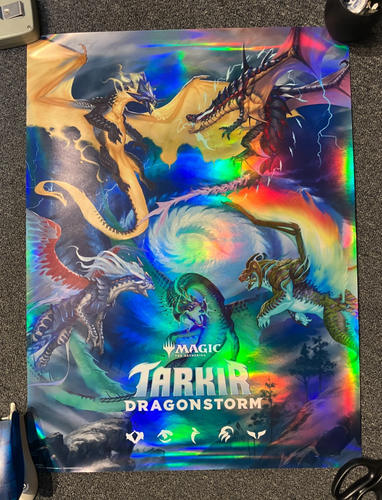 NEW Magic the Gathering Tarkir Dragonstorm Promo POSTER Foil TDM MTG ...
