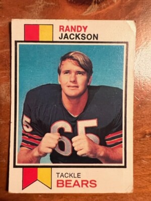 1973 Topps Football Randy Jackson ( Chicago Bears ) Rookie RC #11 - VG+ ...