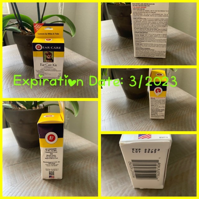 Gimborn R-7 Dog and Cat Ear Care Kit 2 Two Oz Bottles Low for sale ...