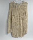 NEW Crystal Kobe Crochet Tunic Sweater Cream Boho Capsule Minimalist ...