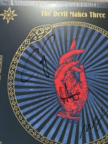 The Devil Makes Three “Spirits” Blue Vinyl LP First Pressing w/ Signed ...