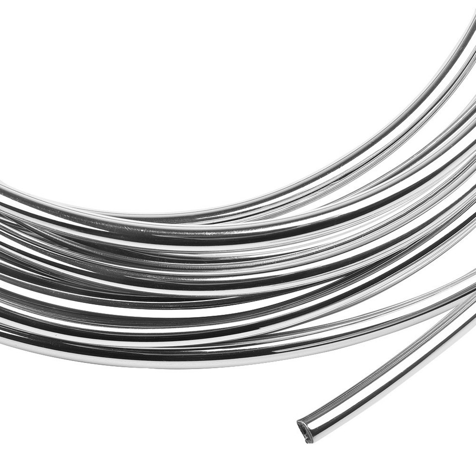 6M Chrome Mouldings Trim Strip Car Door Edge Scratchs Guard Protector ...