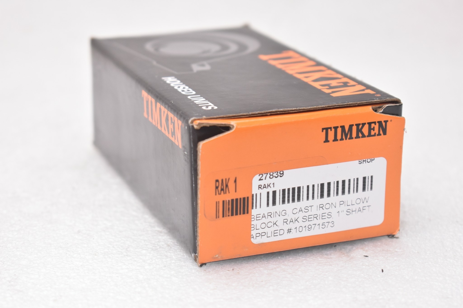 Timken RAK1 Cast Iron Pillow Block Bearing, 1" Bore, 2 Bolt, NIB | eBay