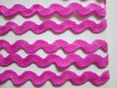 13 METER Zick zack zic zac Border Lace Elegante Magenta 5mm RR 007 ...