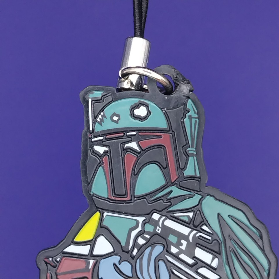 BOBA FETT Star Wars Rubber Keychain Toy Japan Rare Good Condition ...