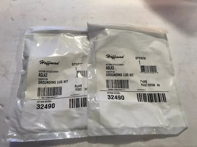 Lot Of Two,HOFFMAN AGLK2 32490 Grounding Lug Kit 2 to 14 AWG NEW ...
