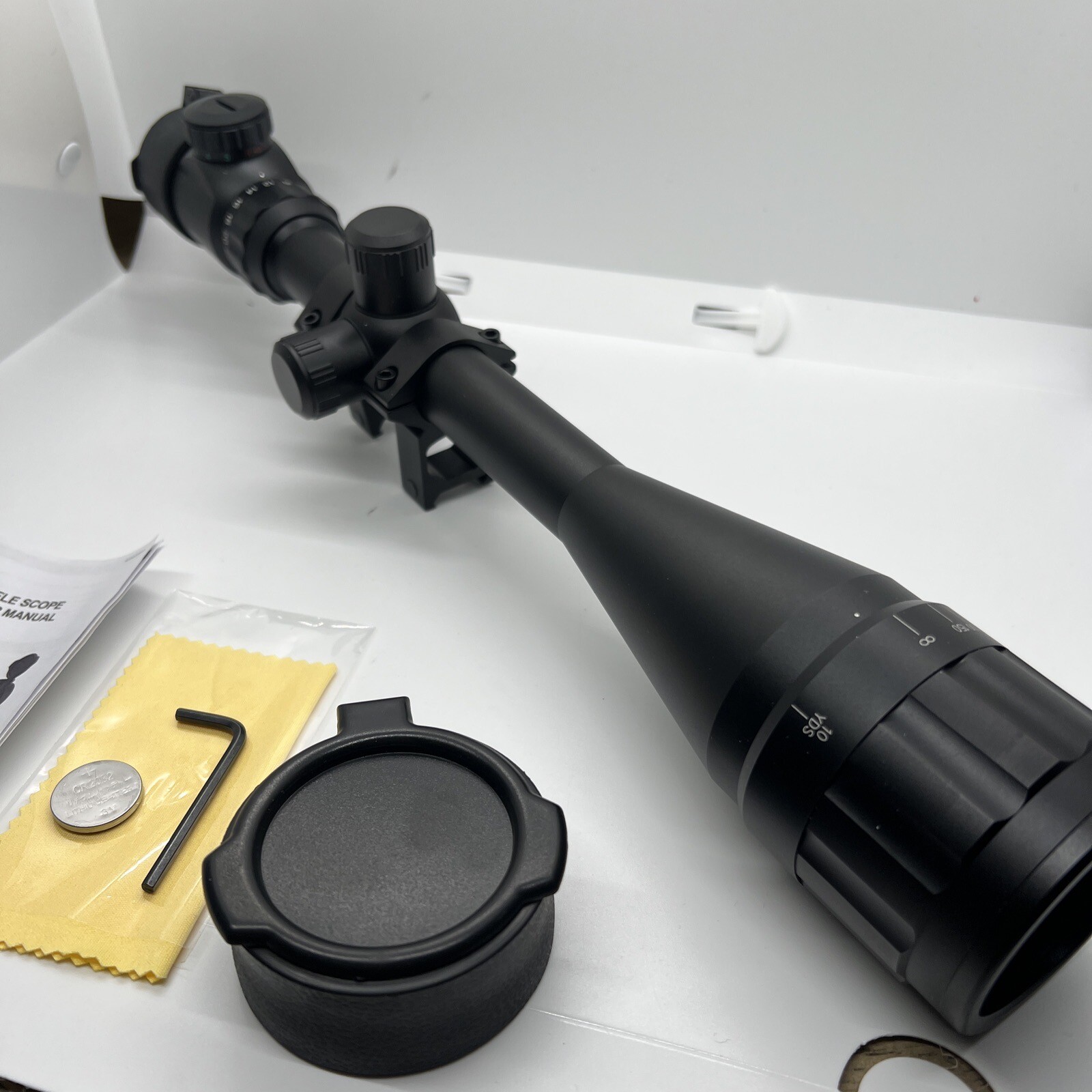 Pinty 6-24X50 AO Rifle Scope Rangefinder Illuminated Optics with Free ...