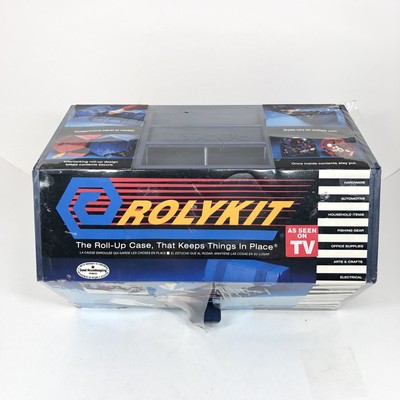 Vintage Rolykit S11 Blue Roly Kit Organizer Roll Up Case Arts Crafts ...