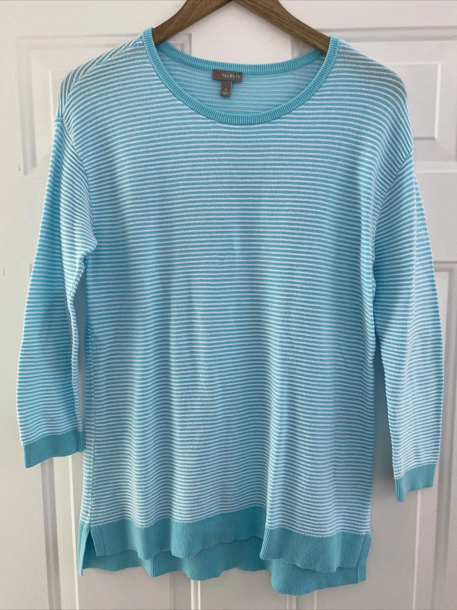 Aqua Sweater With Elbow Patch