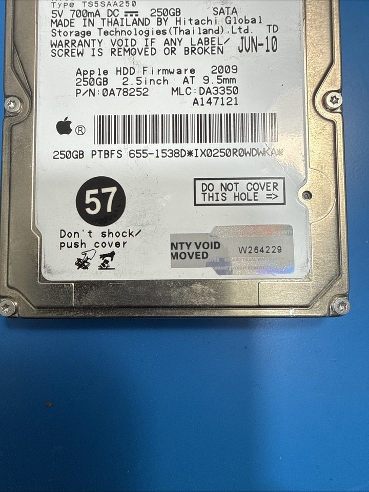 Hitachi 250GB 2.5" SATA HDD 5400RPM HTS545025B9SA02 - Hard drive ...