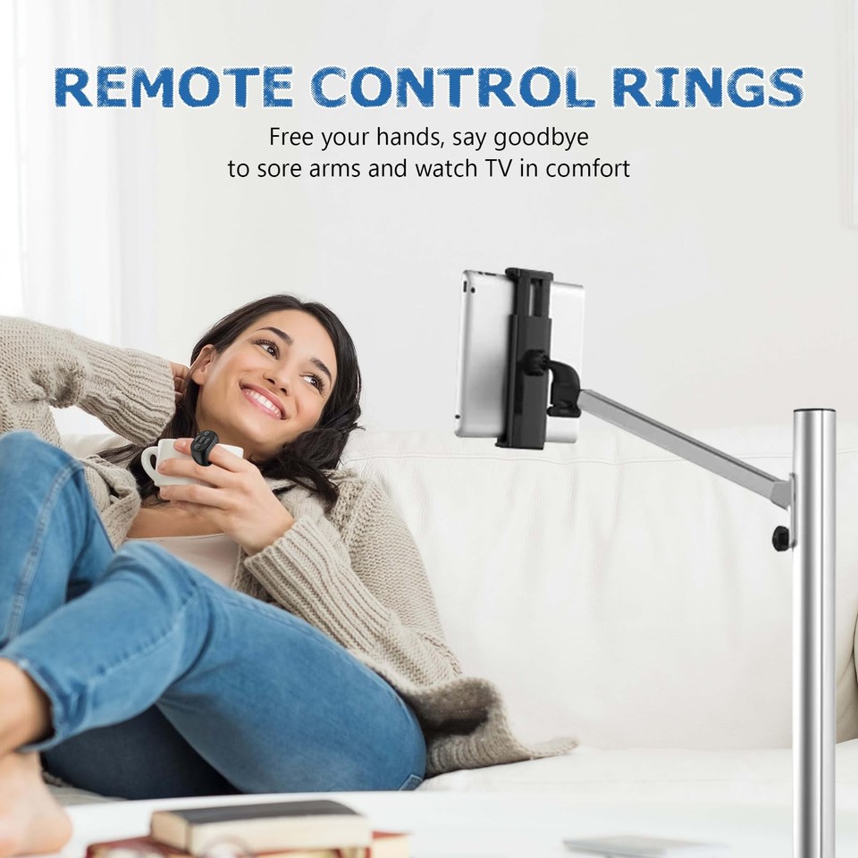 agoname Fingertip Wireless Bluetooth Remote Control Ring Phones Tablets ...