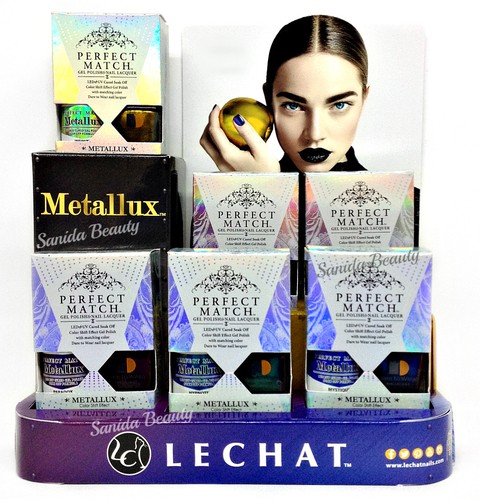 LECHAT Perfect Match Gel+Nail Lacquer METALLUX Collection -Choose any ...