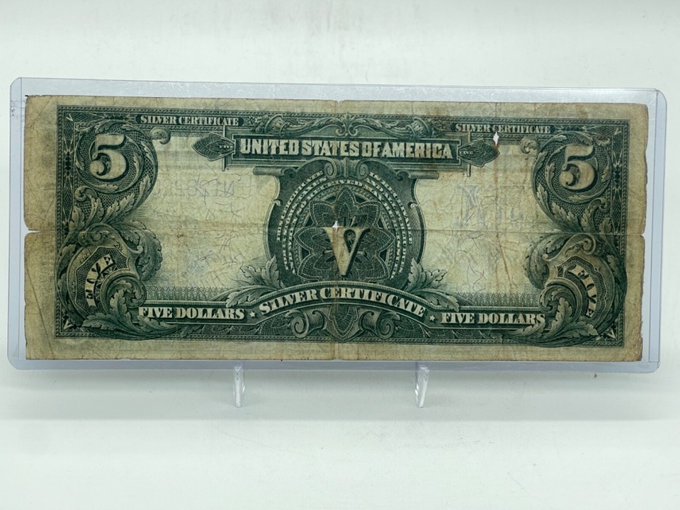 1899 $5 Silver Certificate Indian Chief Note Serial # N1262205 | eBay