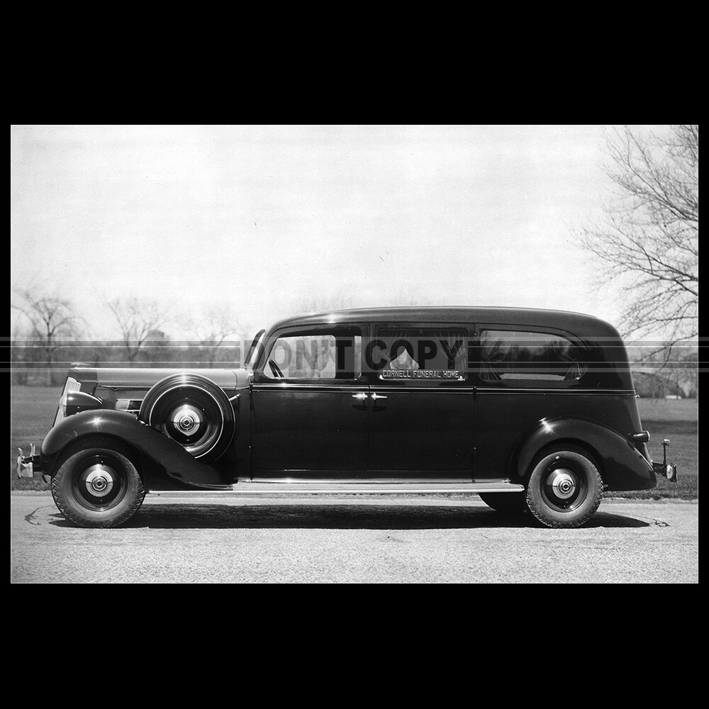 Photo A.031232 CUNNINGHAM HEARSE CAR ON PACKARD CHASSIS 1935 | eBay