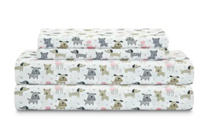 NEW QUEEN SIZE SHEETS DOG PUPPY POODLE DACSHUND BOXER PRINT QUEEN DOG ...