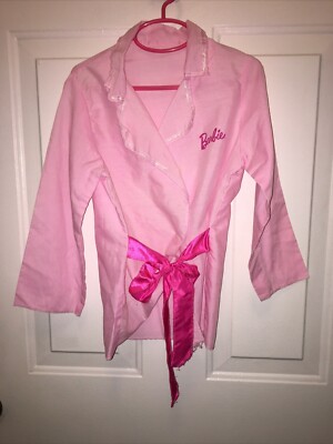 Barbie Pink Lab Coat For Child Size 4 To 8 Costume Play With Pink ...