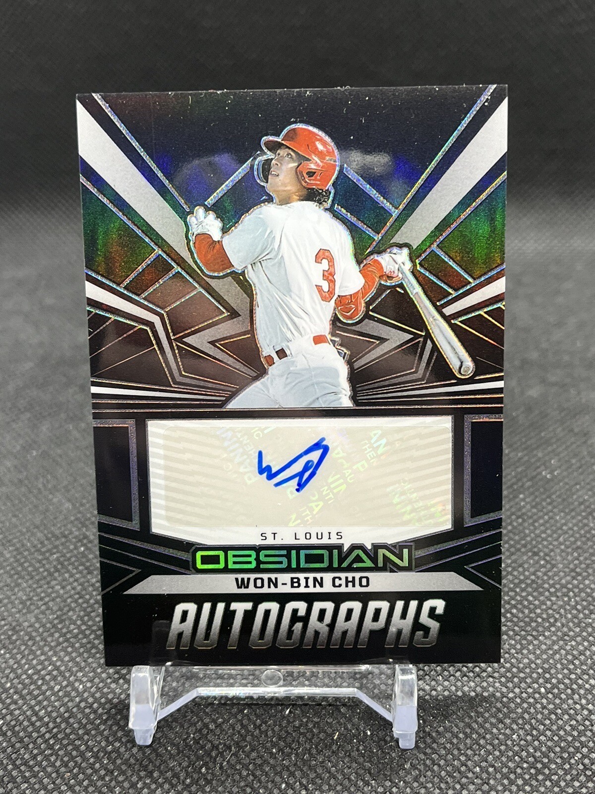 WON-BIN CHO ⚾️ 2023 Panini Obsidian Auto #OA-WC | St. Louis Cardinals ...