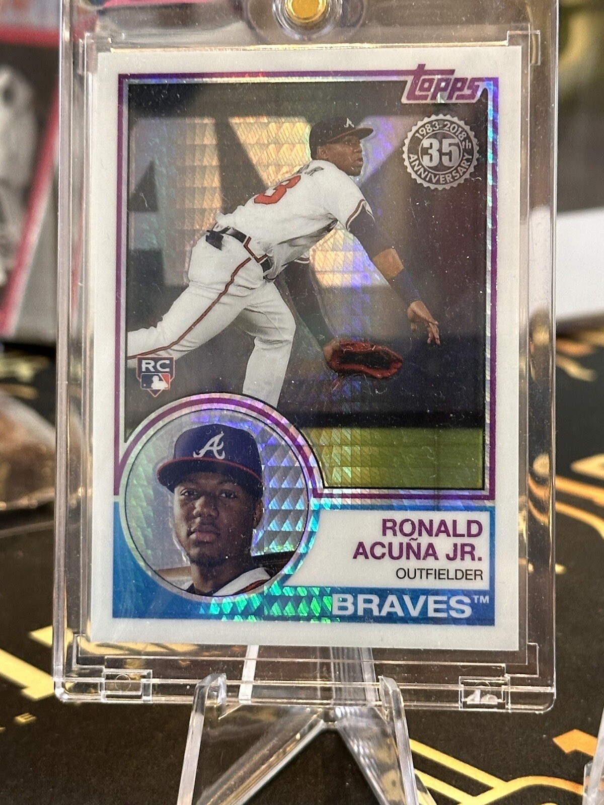 2018 Topps Update #101 Ronald Acuna Jr. Silver Pack 35th Anniversary ...