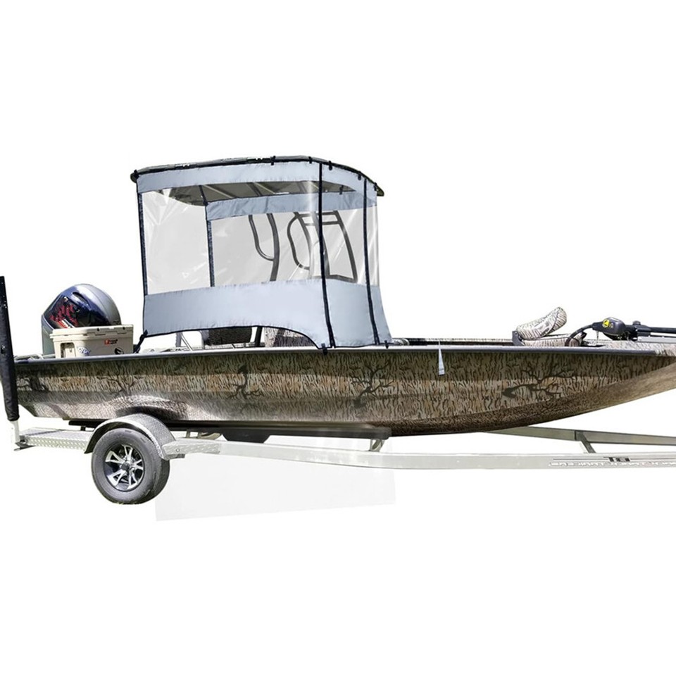 Boat T Top Console Spray Shield Clear Curtain | Fits 6.9-7.5FT | T-Top ...
