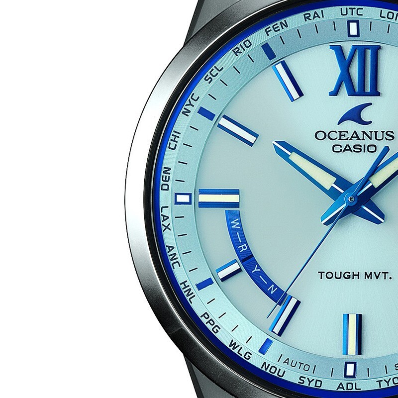 CASIO OCEANUS OCW-T150-2AJF Radio Solar Titanium Sapphire Dial Watch ...