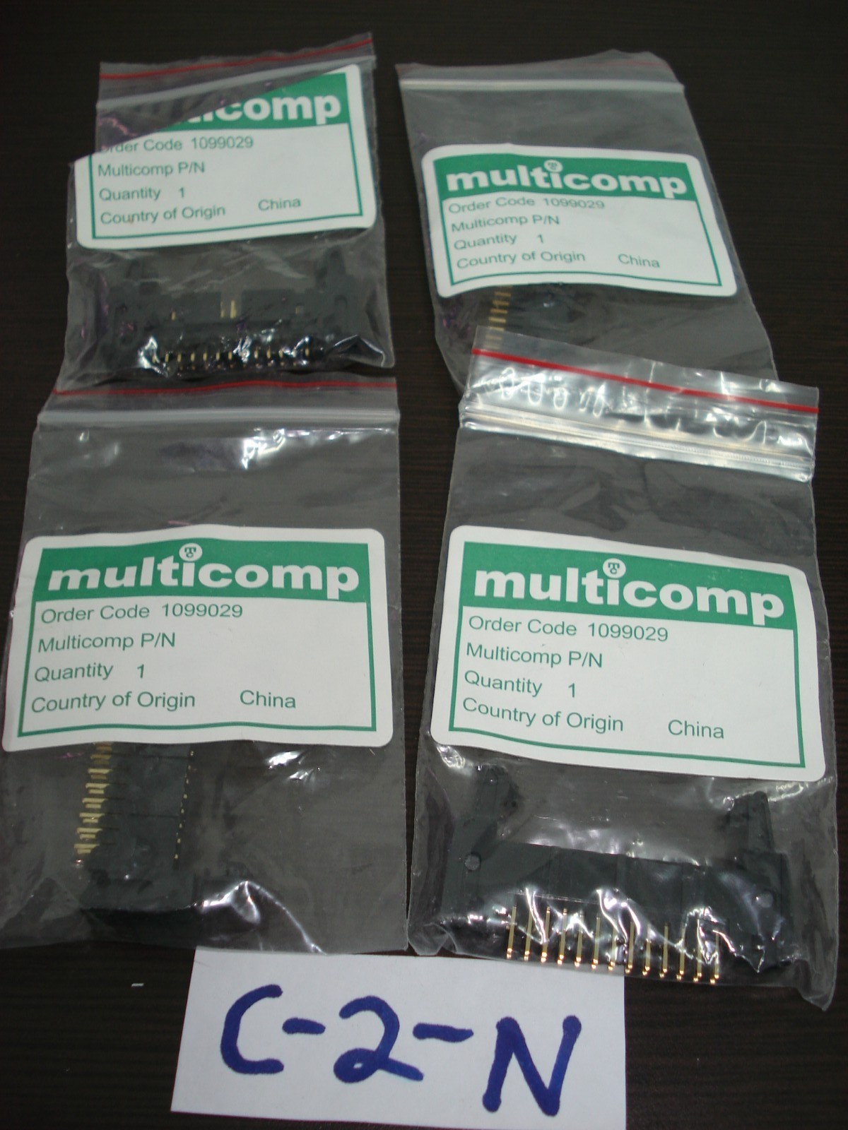 Lot of 4 Multicomp Connector, header, tht, l/latch, 26way,MC9B132-263 ...