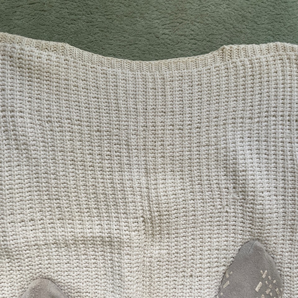 Hand Knit Woman’s White Sleeveless Shell Top | eBay