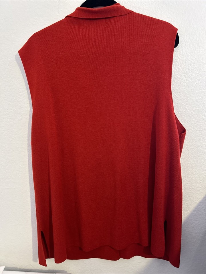 apple seeds Button Up Sweater Vest 1X Red | eBay