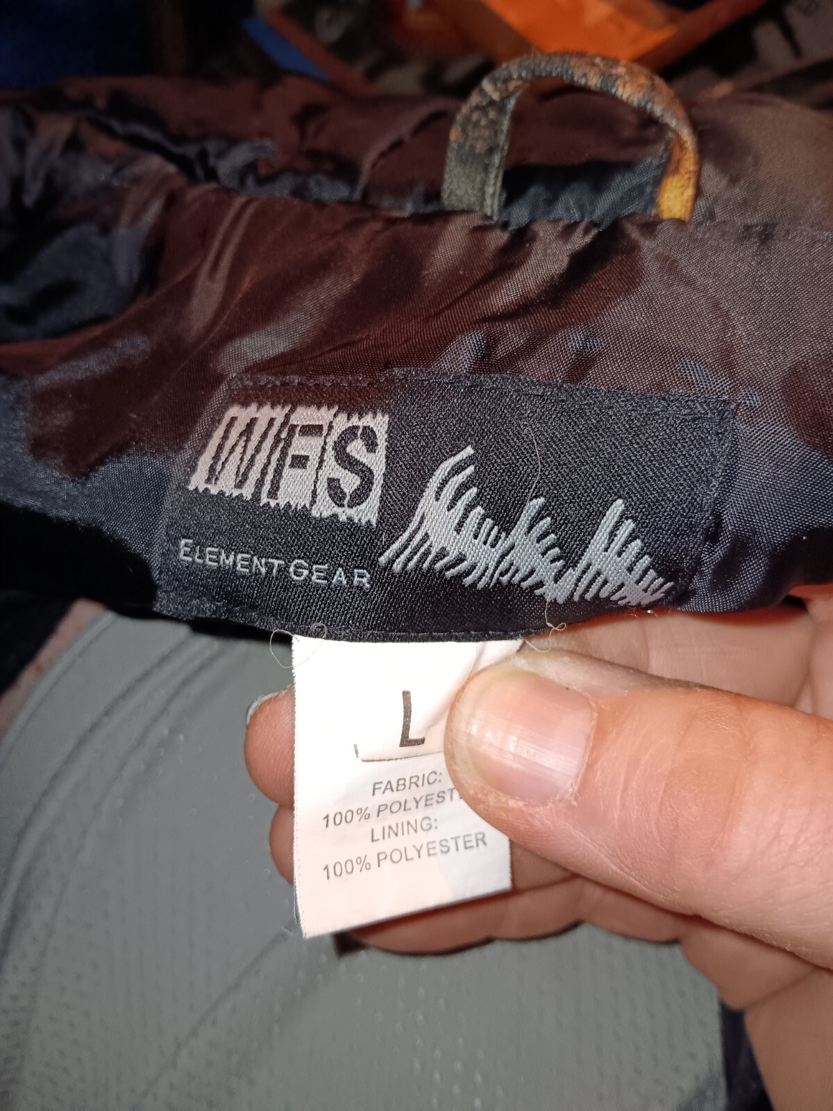 WFS Element Lined Camo Jacket Coat Size Large Worn Once | eBay
