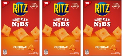 3 Boxes Of Christie Ritz Cheddar Cheese Nips Crackers 200g - 7.1oz From ...