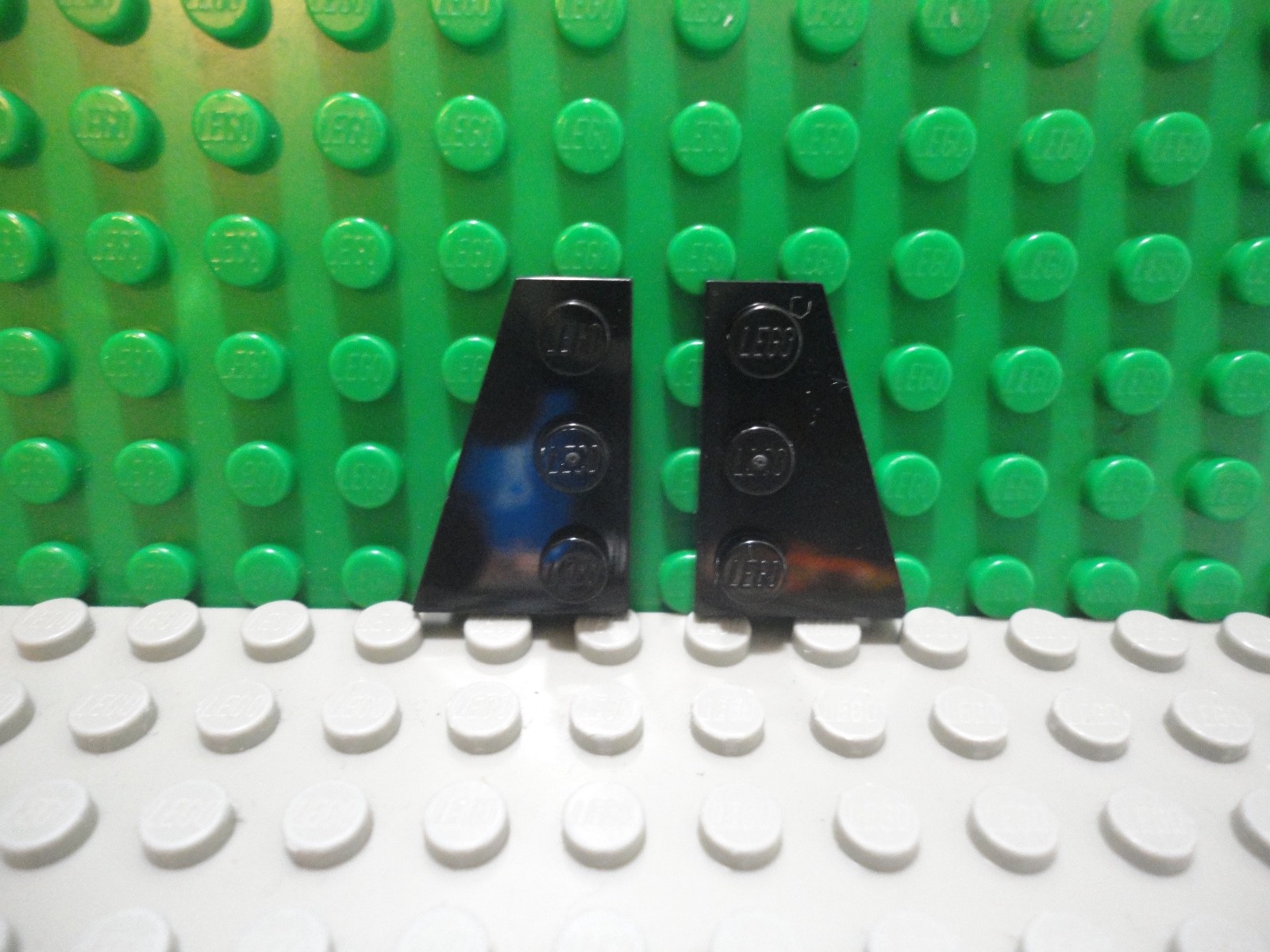 Lego 1 pair of Black 3x2 wedge plate wings ship | eBay