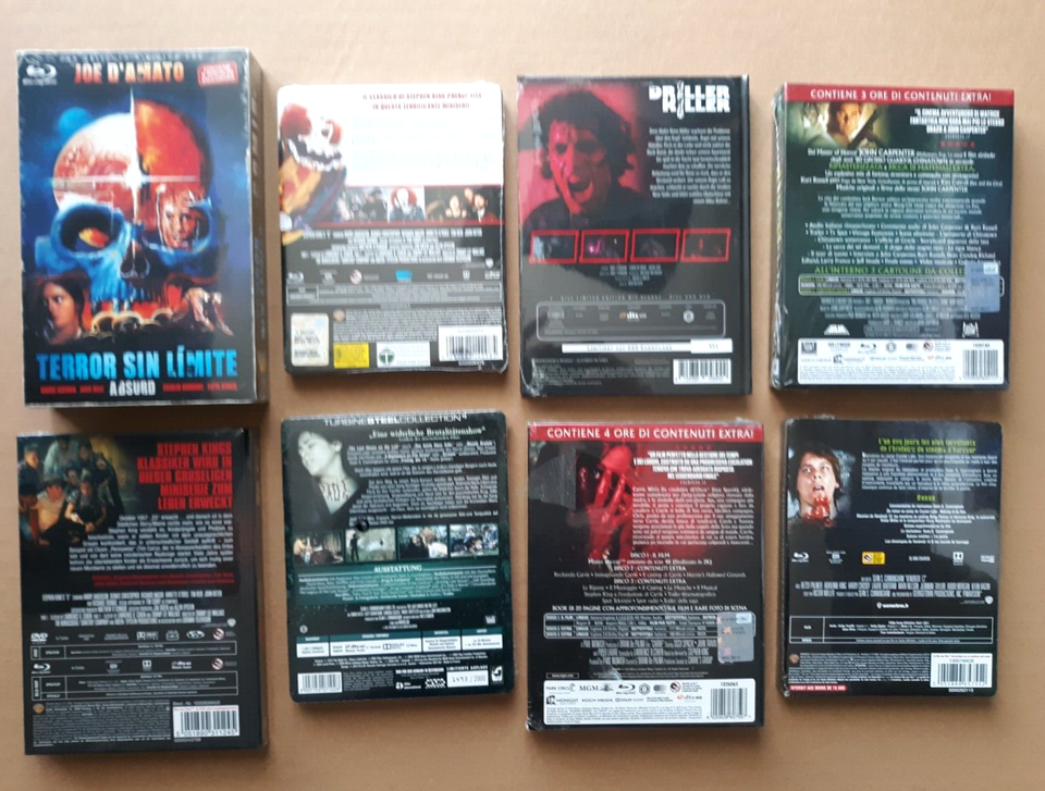 HORROR MOVIE STEELBOOK BLU-RAY COLLECTOR'S EDITION IMPORT LOT NEW | eBay